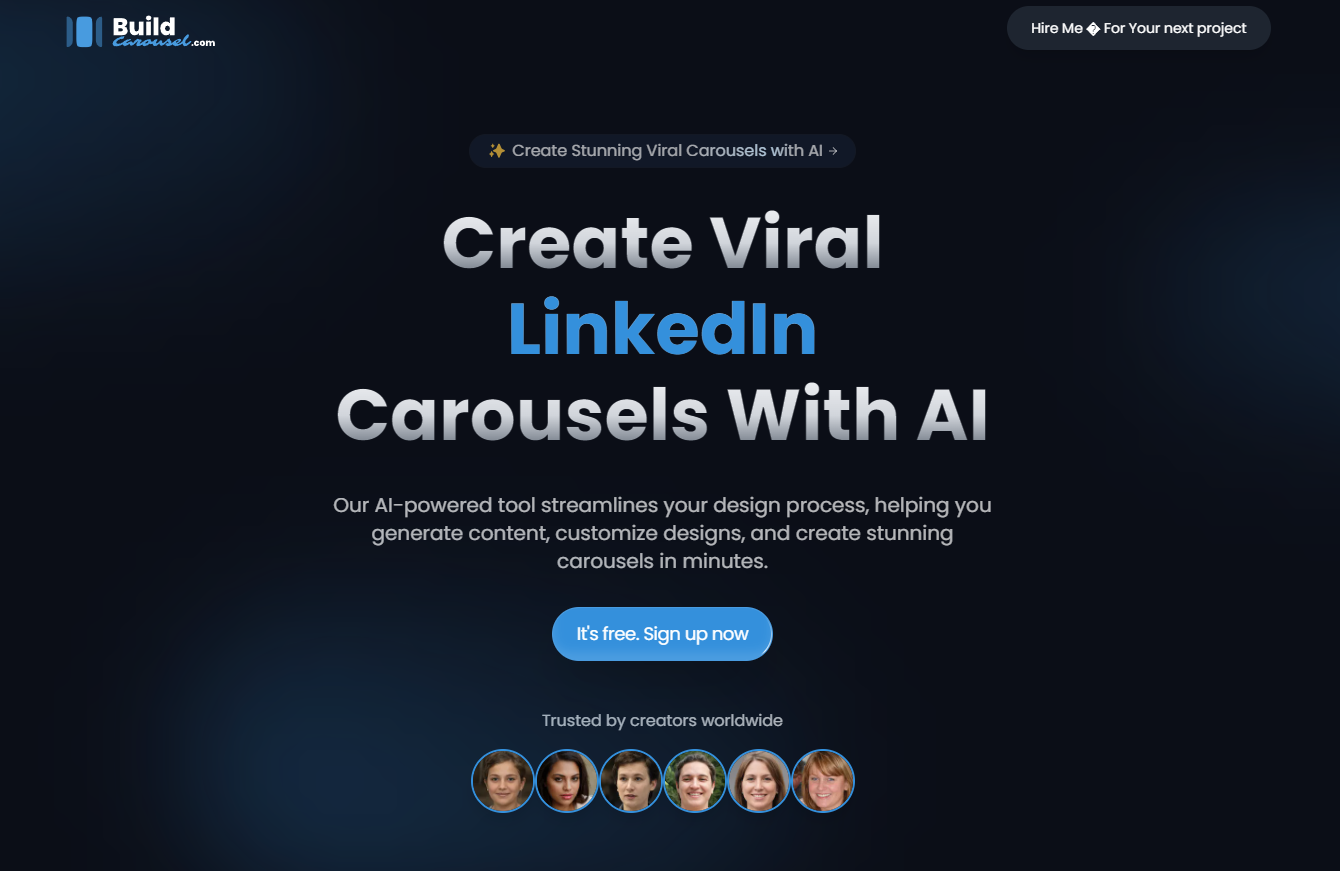 CarouselsAI - AI Carousel Content Maker for Social Media